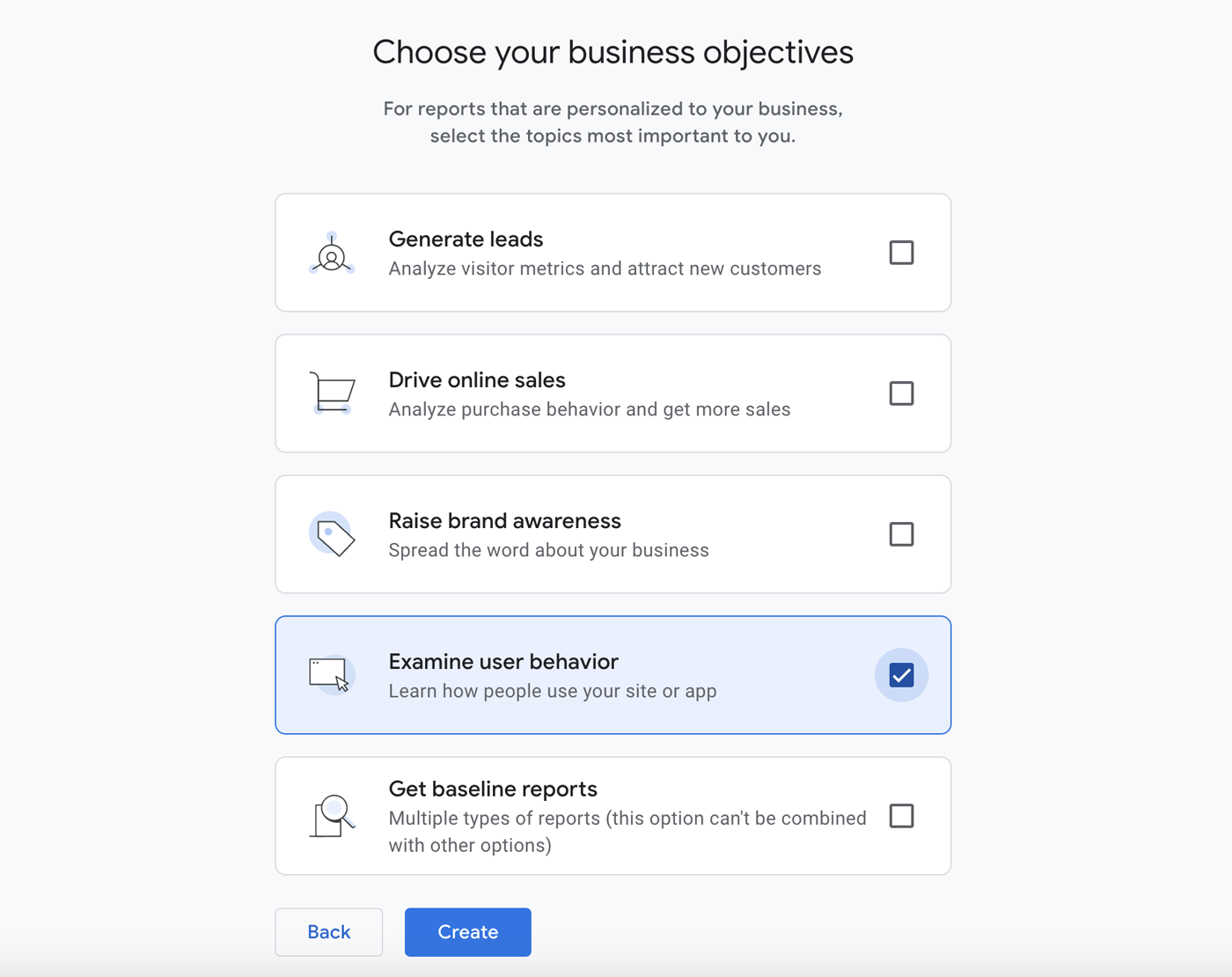 How to connect a project to a Google Analytics account